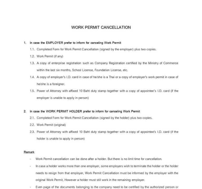 Work Permit Cancelation in Thailand | Complete 2025 Guide